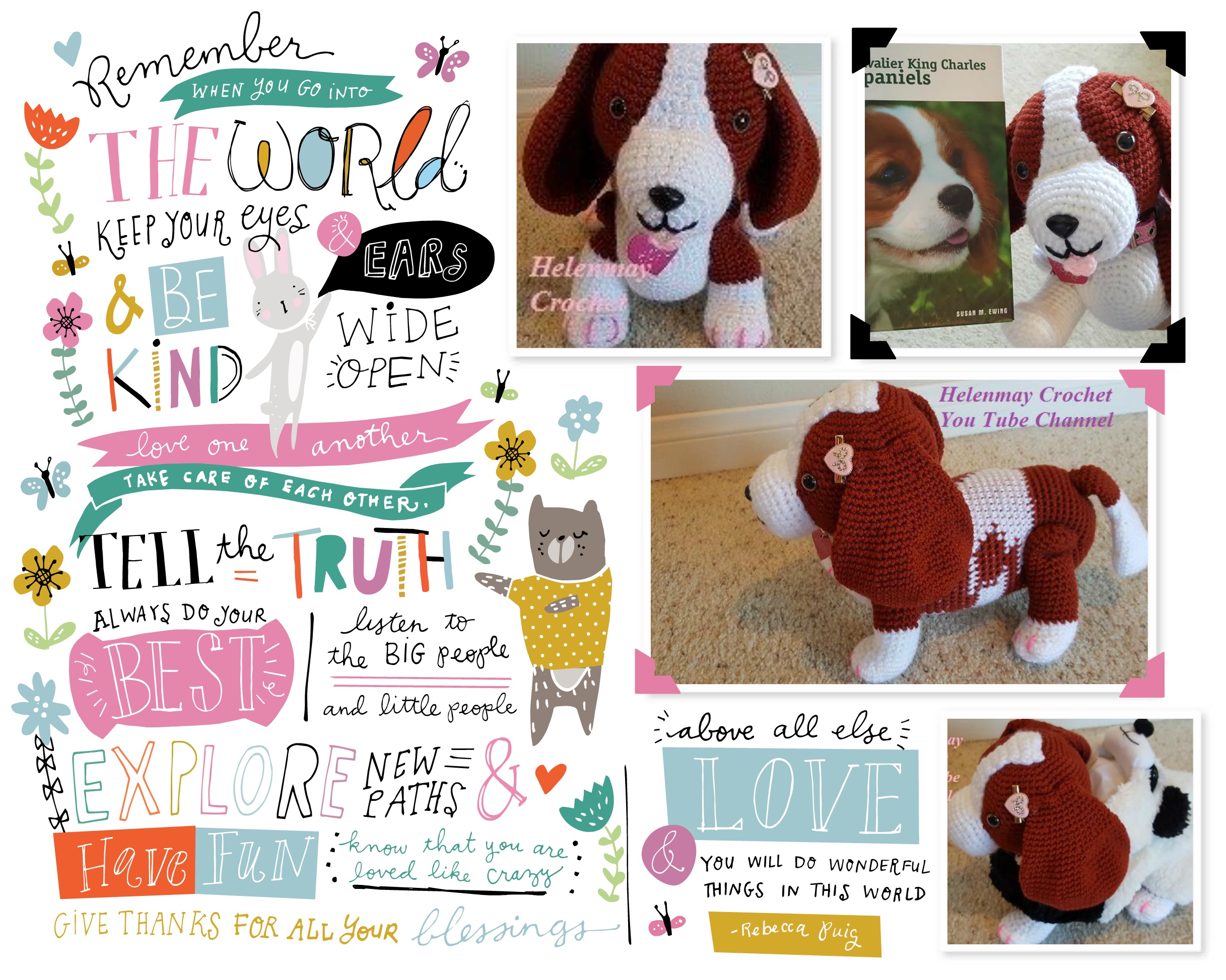 Crochet Cavalier King Charles Spaniel Dog – Helenmay Crochet You Tube ...