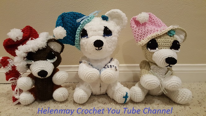 Helenmay Crochet Precious Prayer Bear – Helenmay Crochet You Tube Channel